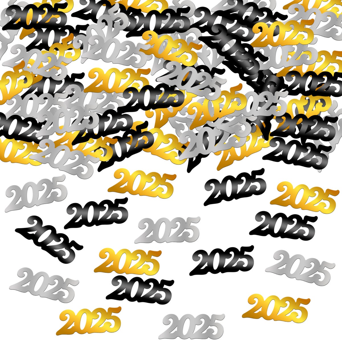 تسوق KATCHON وKatchOn, Silver, Black and Gold 2025 Confetti - Pack of ...