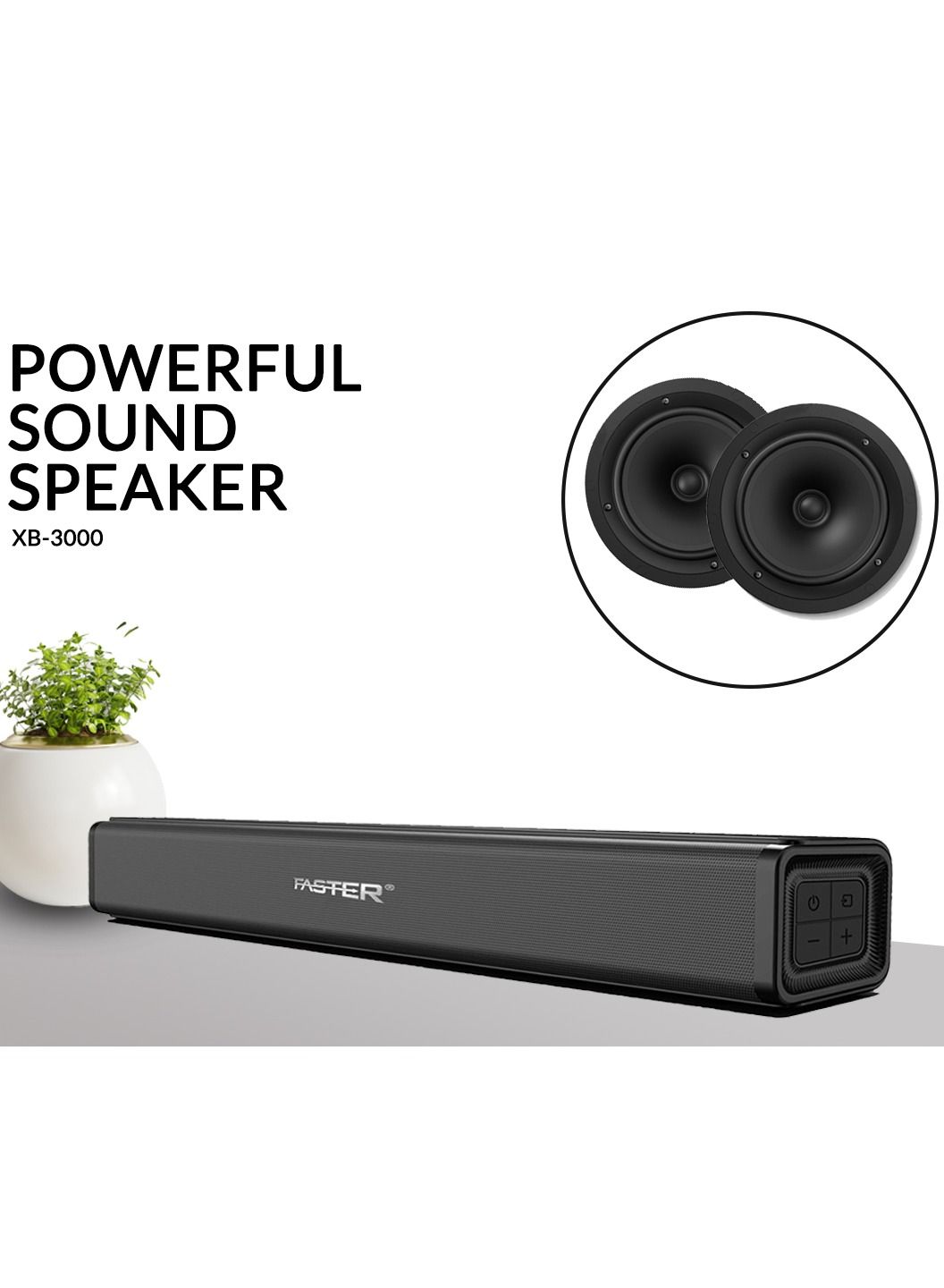 Faster FASTER XB3000 Bluetooth 30w with Optical Connectivity | Best ...