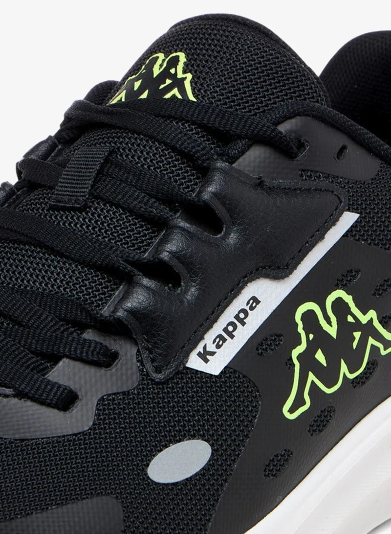 Kappa BLACK Men's Logo Print Sports Shoes with Lace-Up Closure for Men ...