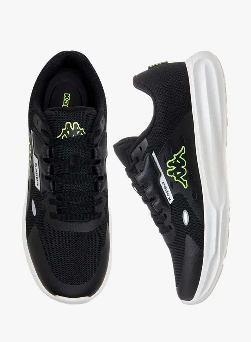 Kappa BLACK Men's Logo Print Sports Shoes with Lace-Up Closure for Men ...