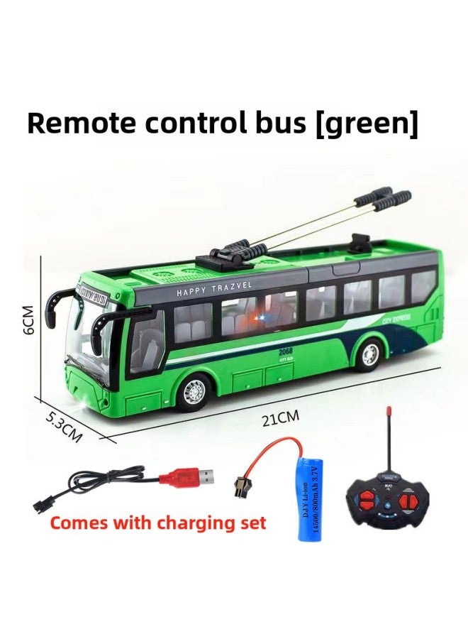 Generic Children Remote Control Bus Boy Car Toy Charging Lights ...