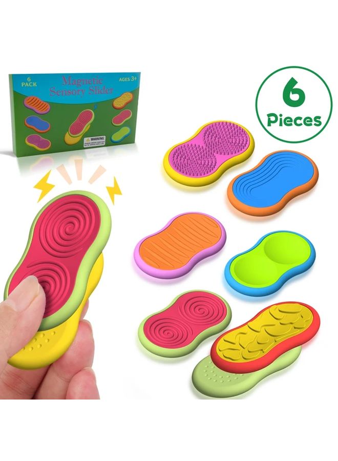 Generic 6-Piece Magnetic Slider Fidget Toys Sensory Pathways Anxiety ...
