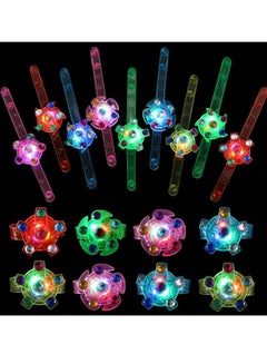 LEDIN LED Light Up Fidget Spinner Bracelets Party Favors For Kids 4-8 8 ...