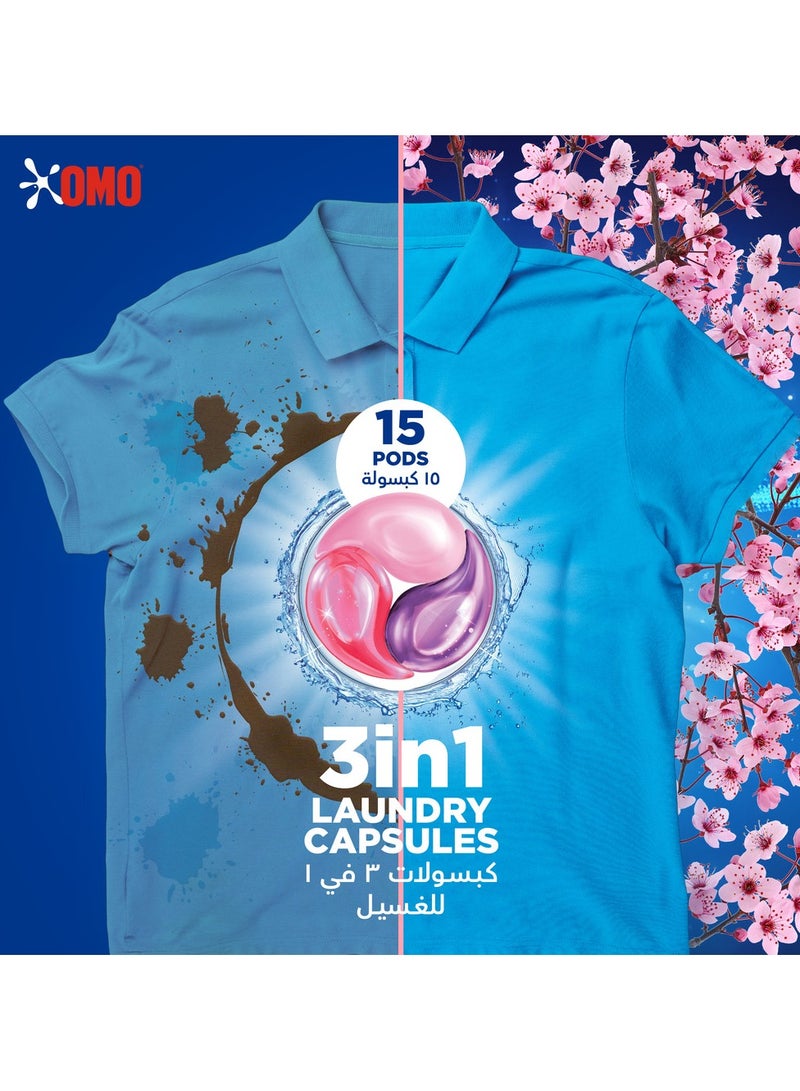 Buy Omo Comfort 3In1 Laundry Capsules Cherry Blossom Freshness Online ...