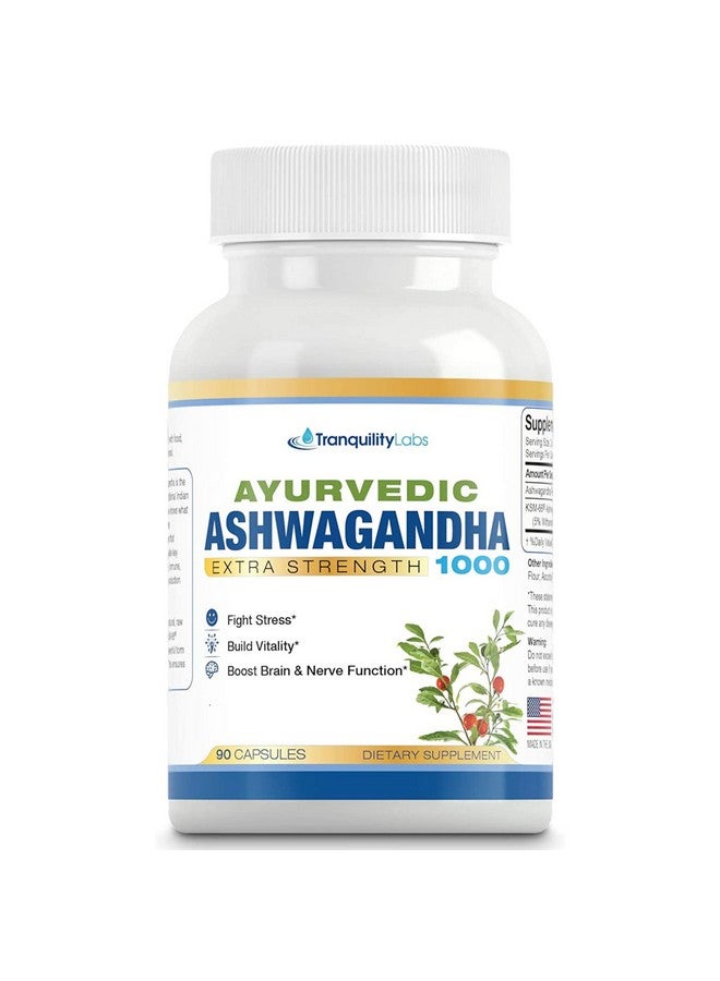 Tranquility Labs Ashwagandha 1000Mg Ksm 66 Ashwagandha Extract & Raw ...