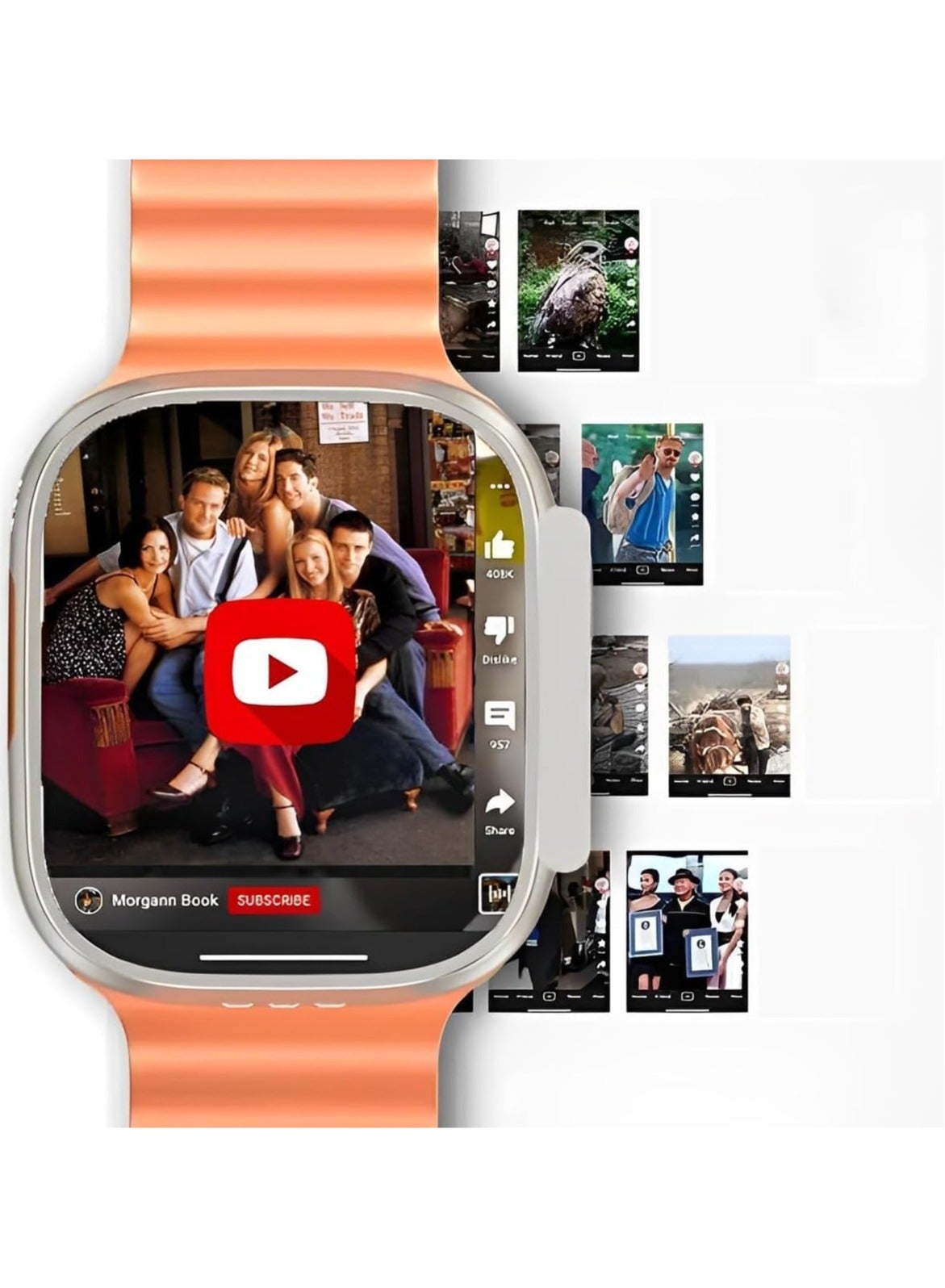 iLaa TK5 Smartwatch Android Ultra With Sim Card Slots Camera for Men ...