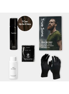 True Sons Hair Dye Foam For Men - Natural Look -Effortless, Multi-Use ...