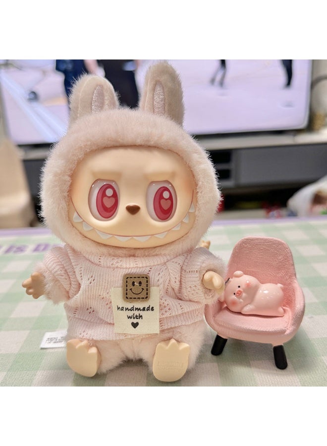 LABUBU Second Generation Blind Box Labubu Clothing PVC Face Pendant ...