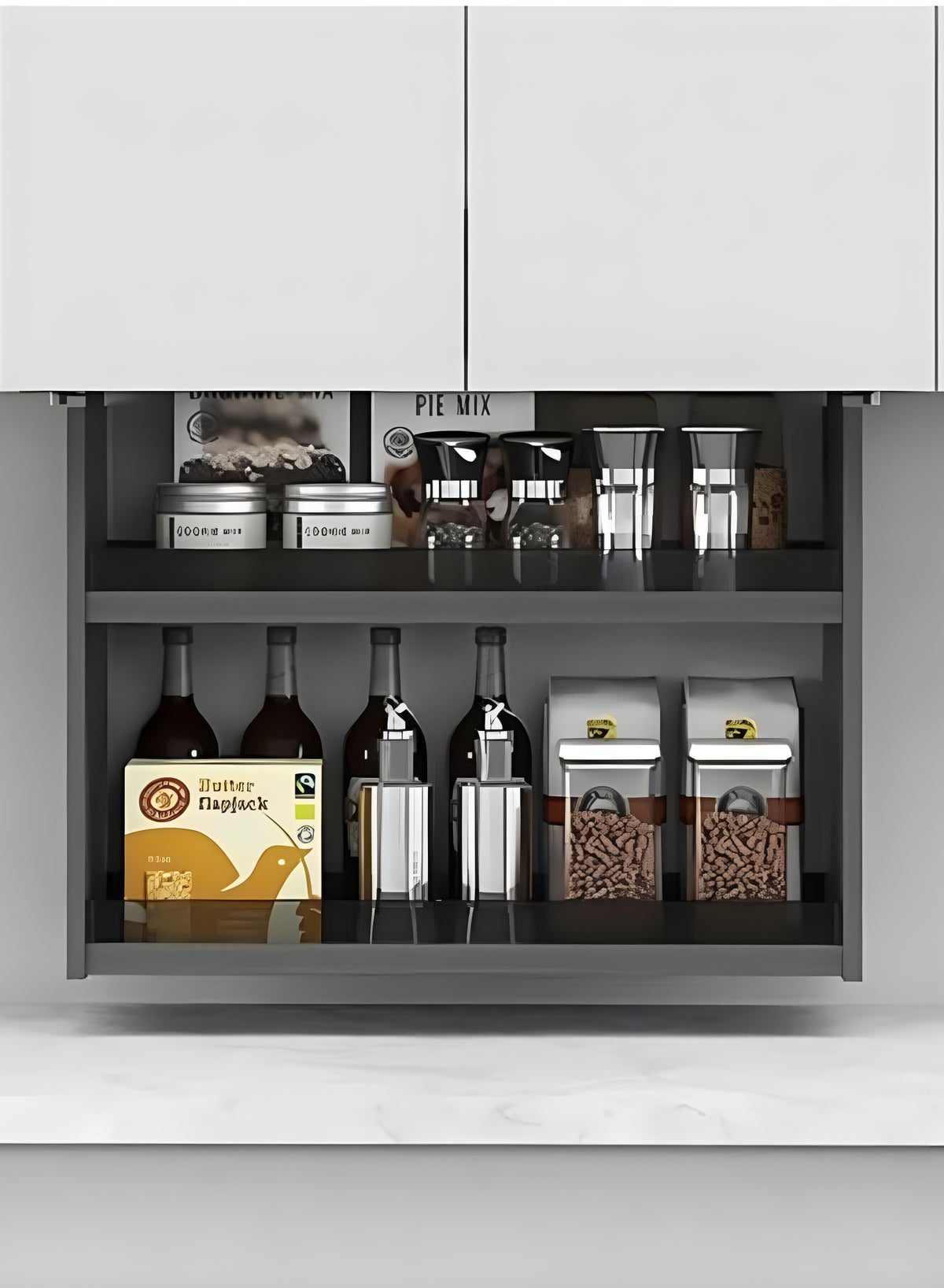 eurocliq Pull Down Basket Elevator, Extendable, Organizer, Storage with ...