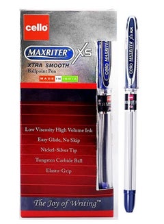Cello 12-Piece Maxriter Ballpoint pen Blue Ink UAE | Dubai, Abu Dhabi