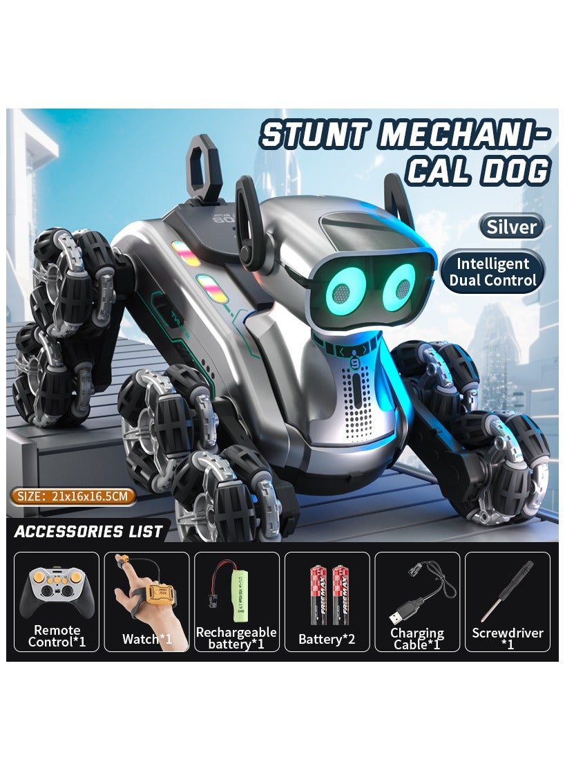 Coconut Baby Robot Dog, 2.4Ghz RC Dog Stunt RC Car with Music and ...