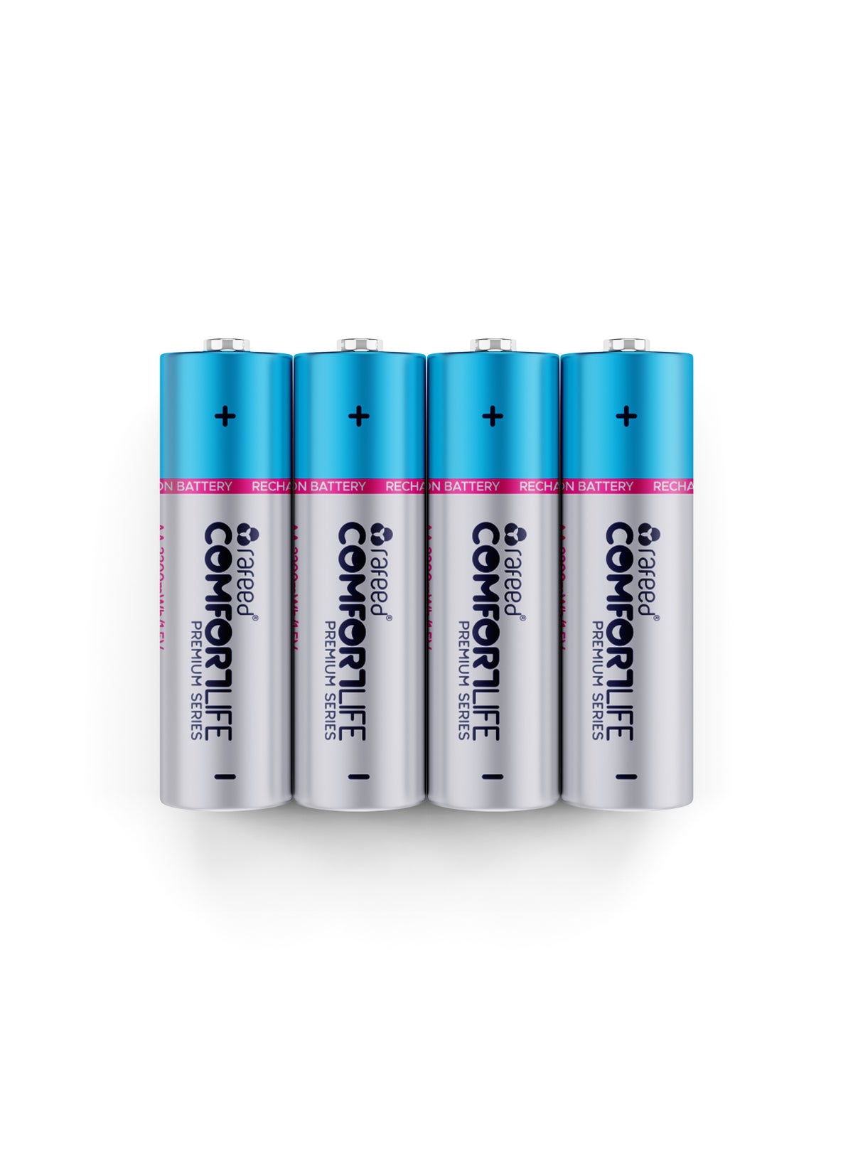 Rafeed AA Rechargeable batteries set/4, lithium-ion, Type-C charging ...