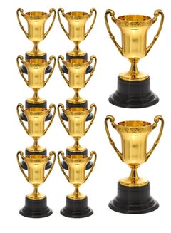 Generic Trophy Cups, 10 Pcs Plastic Gold Trophy Medal Mini Reward Small ...