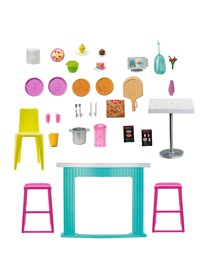 Barbie Cook ‘N Grill Restaurant Playset With 30+ Pieces & 6 Play Areas ...