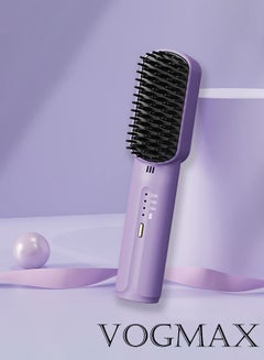 VOGMAX Electric Professional Hot Air Straight Curling Comb Purple KSA ...