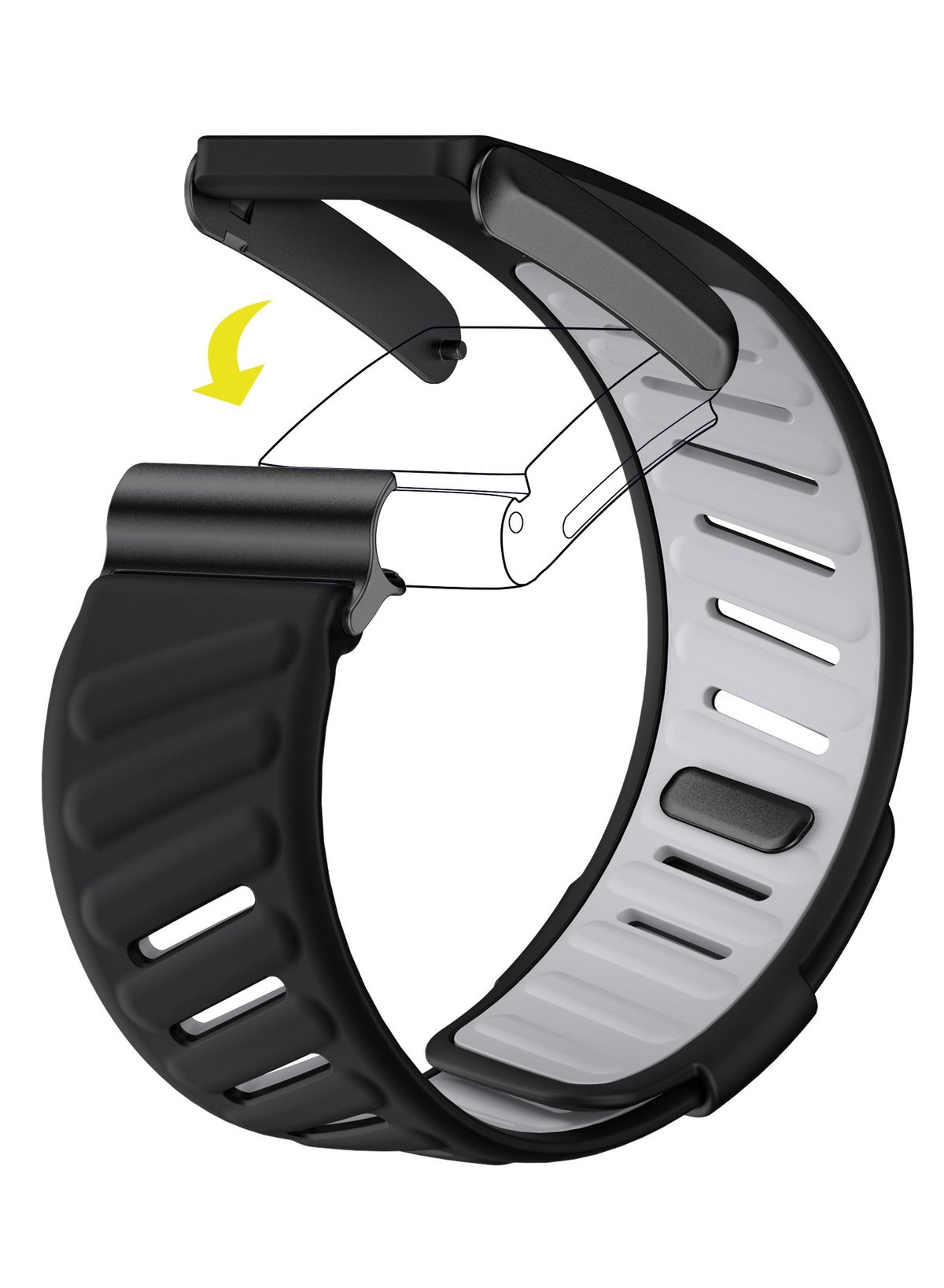 Anna Comfortable and Durable Soft Silicone Wristband for Whoop Watch 4. ...