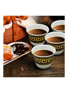 DANUBE HOME Pearl Cera mlc Cawa Cup 4 Pcs Set Style 90 ml Fancy Ceramic ...