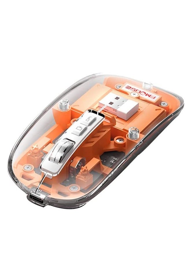 FMOUSE Three-Mode Magnetic Transparent 10M Wireless Mouse: Modern ...