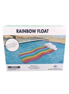 Creative Home Inflatable Pool Float ,Rainbow Floatie Lounger ...