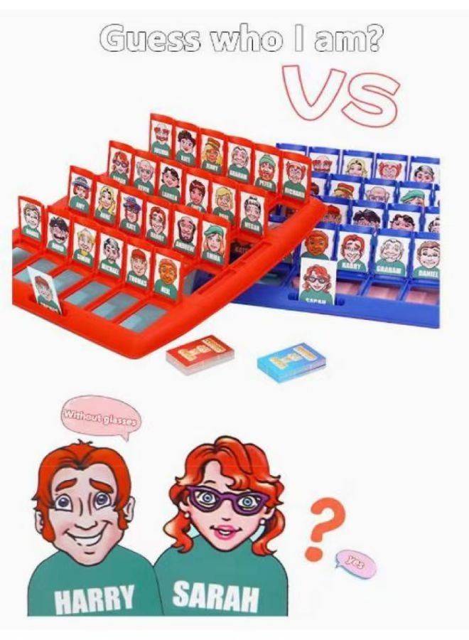 Guess Who I Am Board Game Funny Guess Who Card Games Family Guessing ...