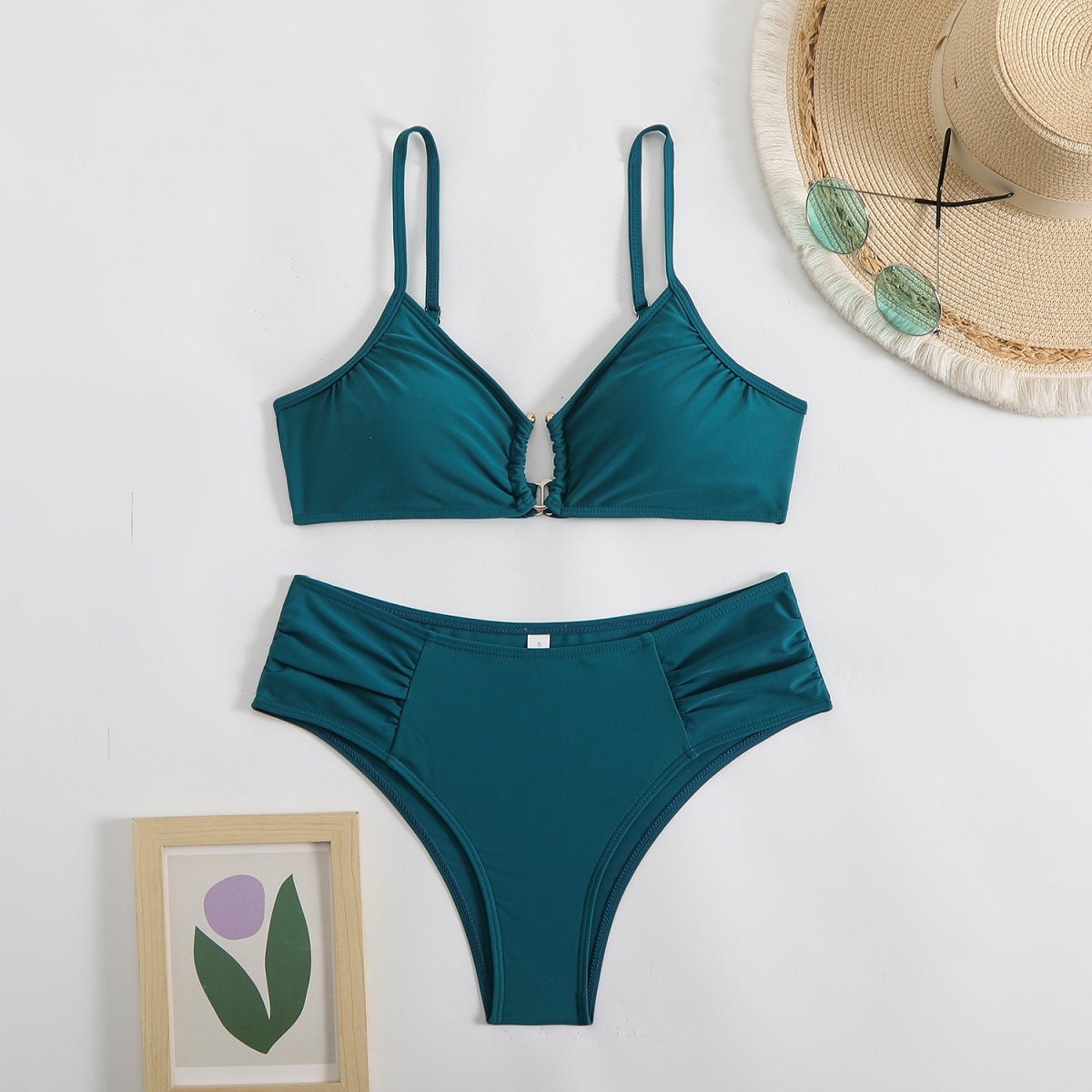 Generic Bikini Solid Color Bikini Wish Beach Resort Swimsuit Women ...