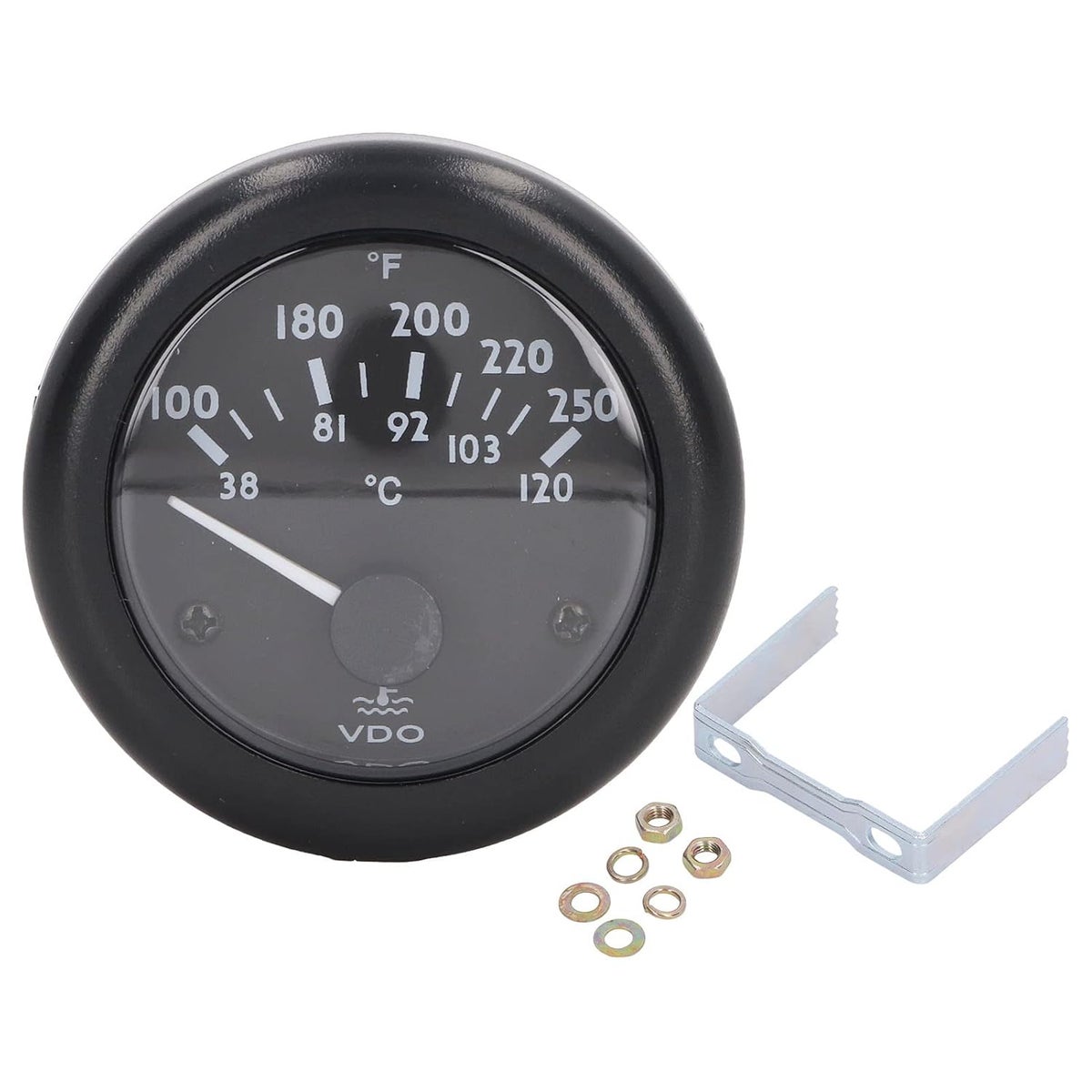 Generic 12V Water Temperature Gauge Wide Range Accuracy Meter For ...