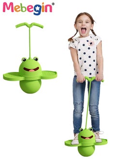 MEBEGIN Frog Shape Pogo Jumper with Handle and Ball,High Jump Toy ...