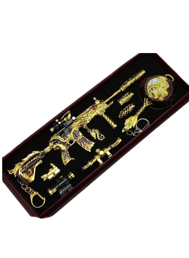 Generic Peace Elite Weapon Pan Gift Box Set Alloy Model Ornaments ...