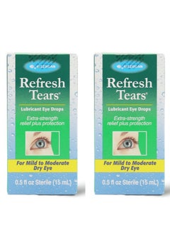 Allergan Refresh Tears Pack Of 2 Lubricating Eye Drops 15Ml KSA ...