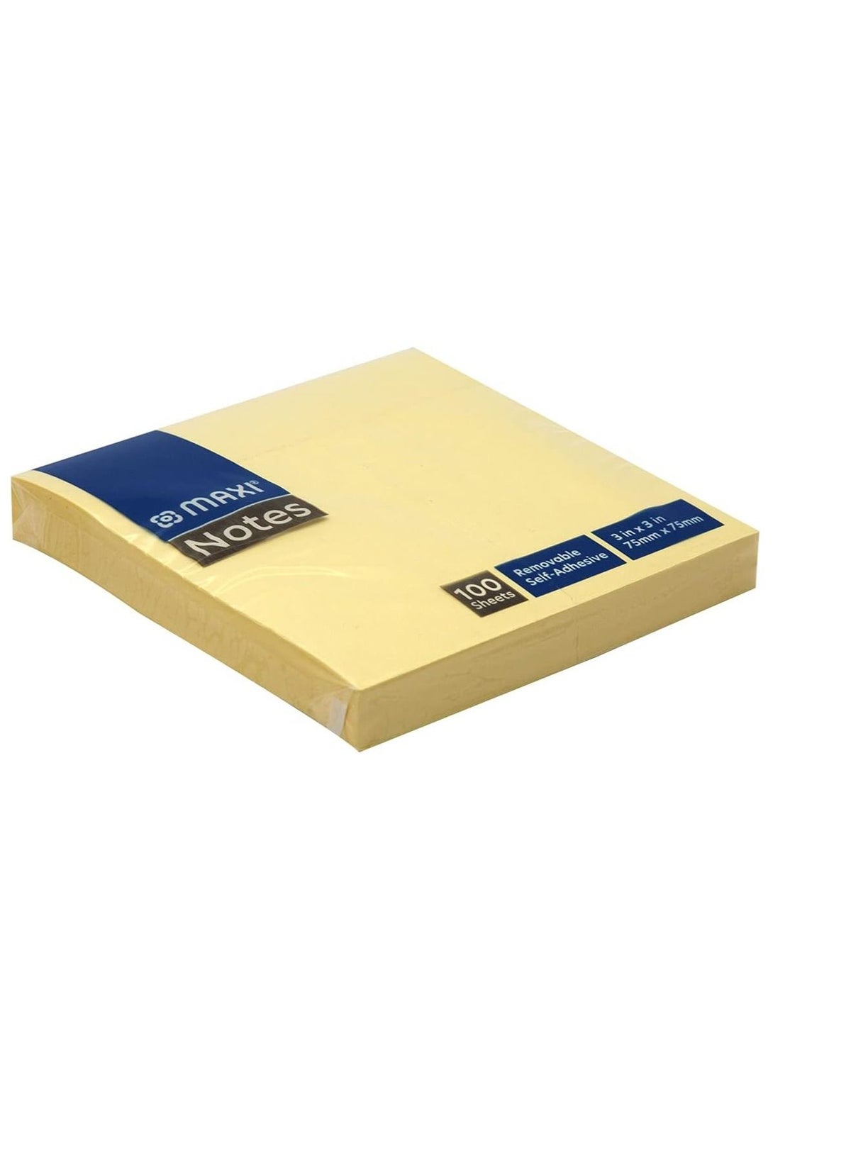 Maxi Maxi STICKY NOTES 75X75MM YELLOW 100 SHEETS, SN75X75 | Best Price ...