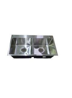 HAR & Unex Stainless steel Sink handmade 85*45 cm. double bowl KSA ...