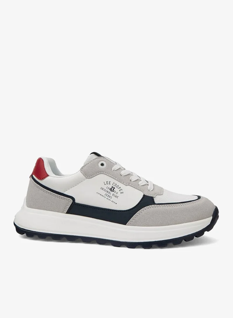 Lee Cooper Men's Panelled Lace-Up Sneakers for Men | Best Price UAE