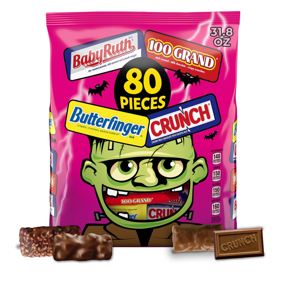 Butterfinger Butterfinger, CRUNCH, Baby Ruth, 100 Grand Mini and Fun ...