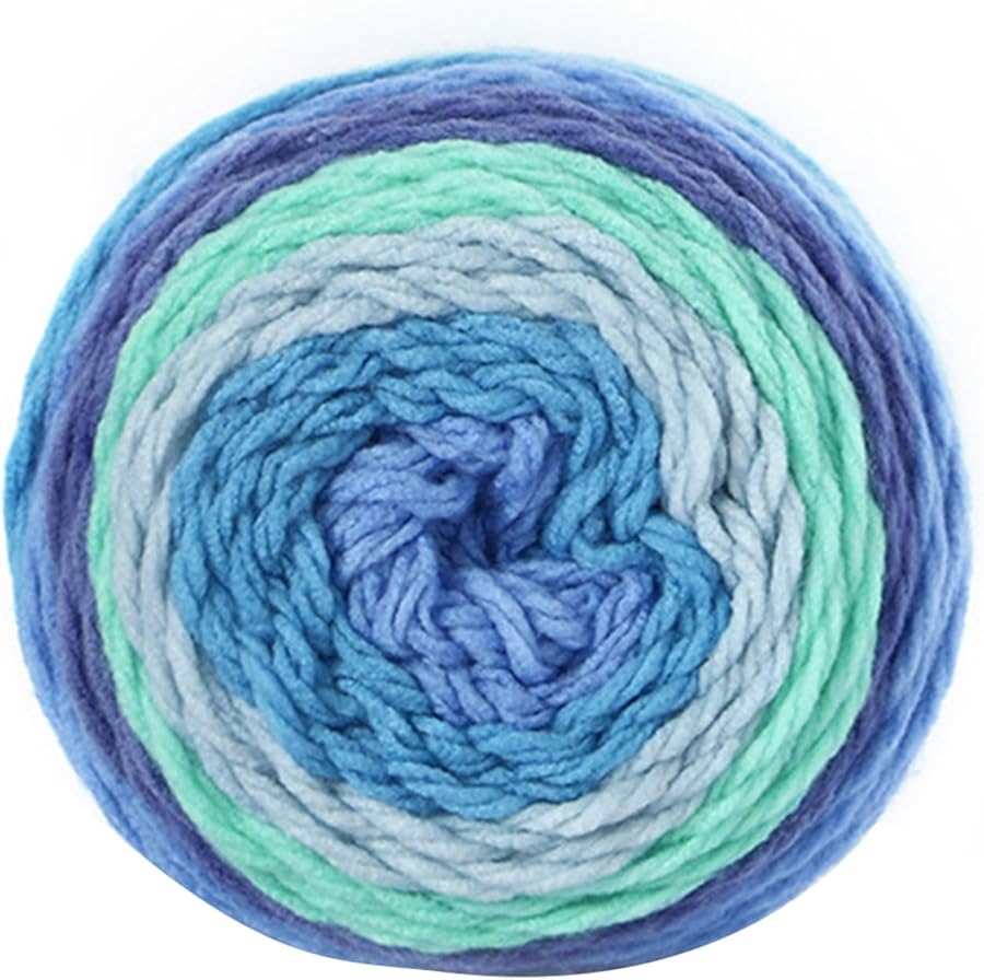 Generic Blue Thick Soft Baby Blanket Handmade Woven Crochet Yarn For ...