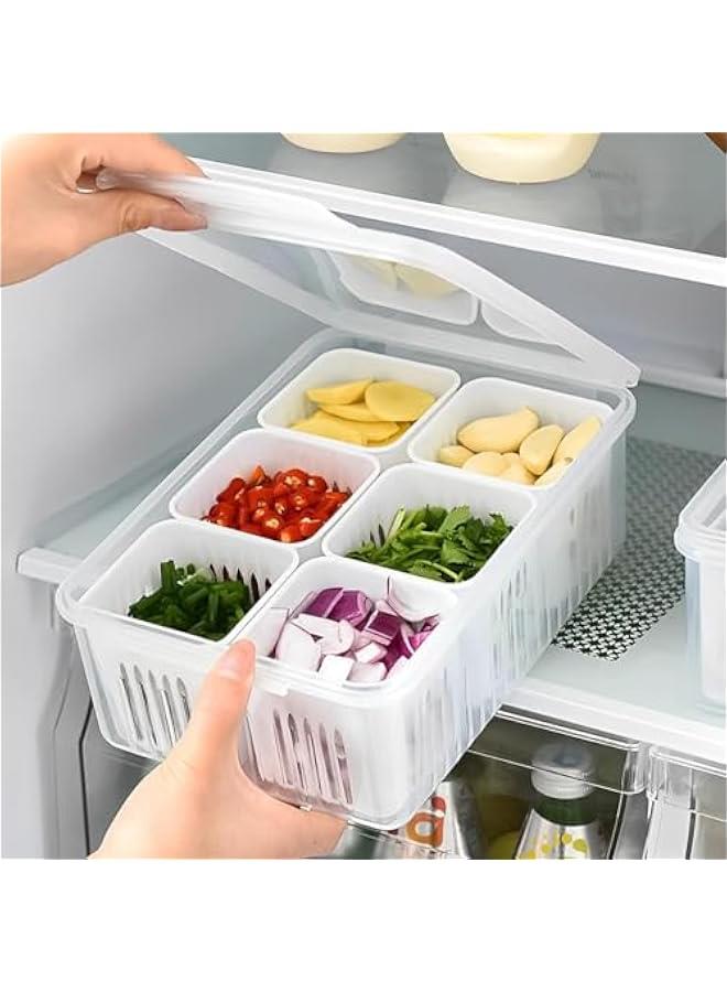 HOOKOR Food Storage Containers with Lids Airtight, Scallion ...