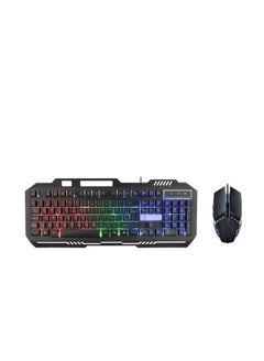 Gamma Gamma K-513 Wired Rainbow Gaming Keyboard + Mouse Combo English ...