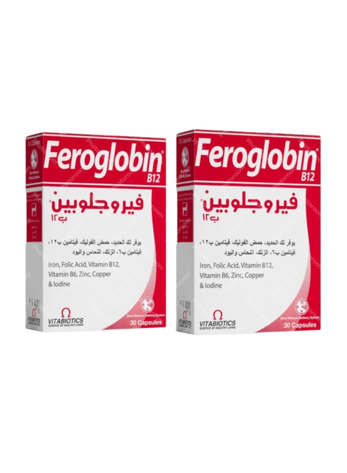 Feroglobin Feroglobin B12 With Iron 30 Capsules*2 BOX | Best Price KSA ...
