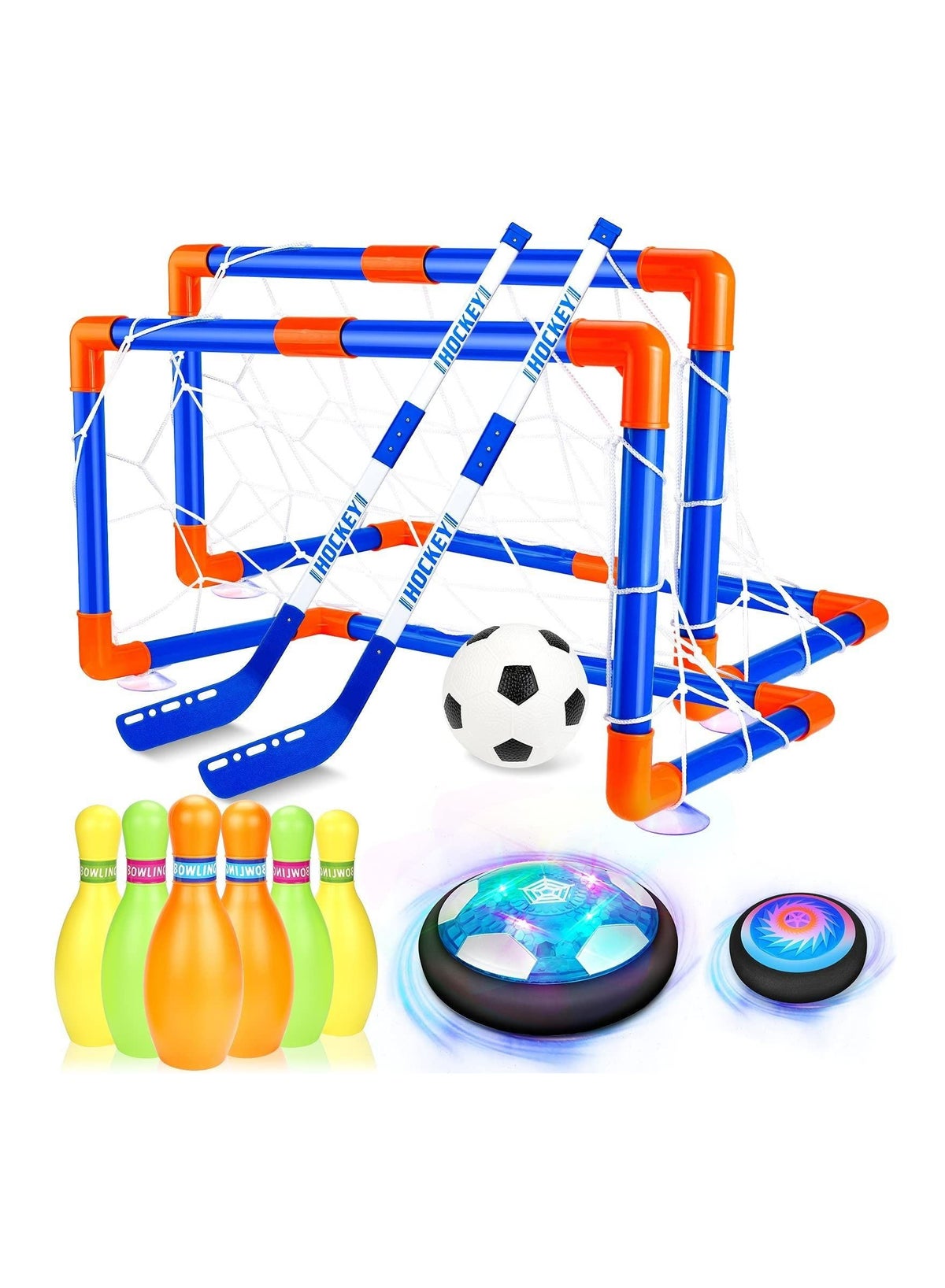 Arabest Hover Soccer Hockey Ball Set, 4-in-1 Toddler Outdoor Toys with ...
