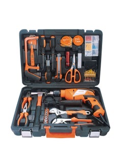 LAWAZIM Heavy Duty Impact Drill Tool Set 13mm 810 Watt with 100-Piece ...