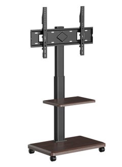 HILLPORT Mobile Floor TV Stand for 32 to 70 inch TVs with Wooden 2 ...