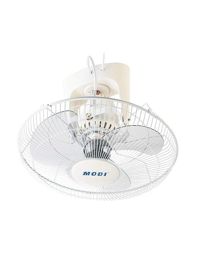 MODI Orbit Fan,16-inch Ceiling Fan, White Cooling Fan with 3 Speed ...