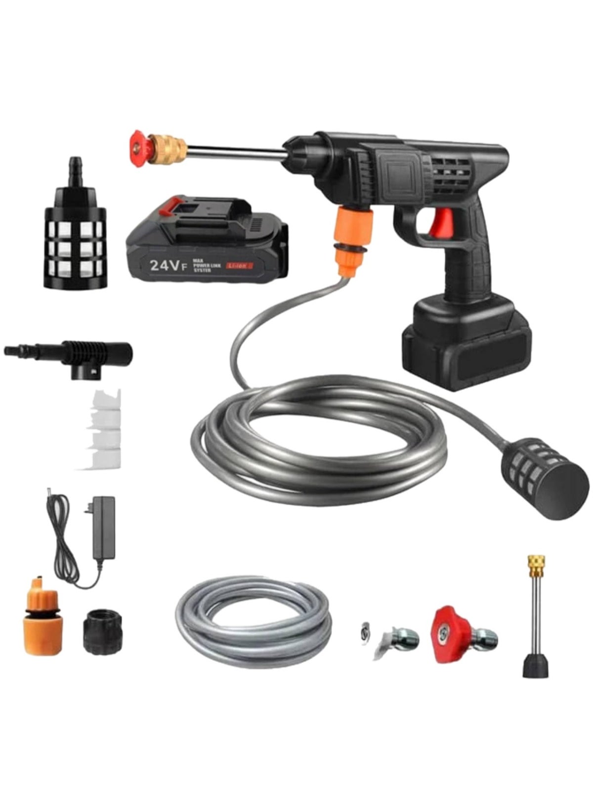 Scrolls 48V Portable Battery, High Preesure Car Wash, Cordless Gun for ...