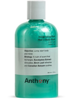 Anthony Anthony Mens Body Wash and Shampoo: Invigorating Rush 2-In-1 ...