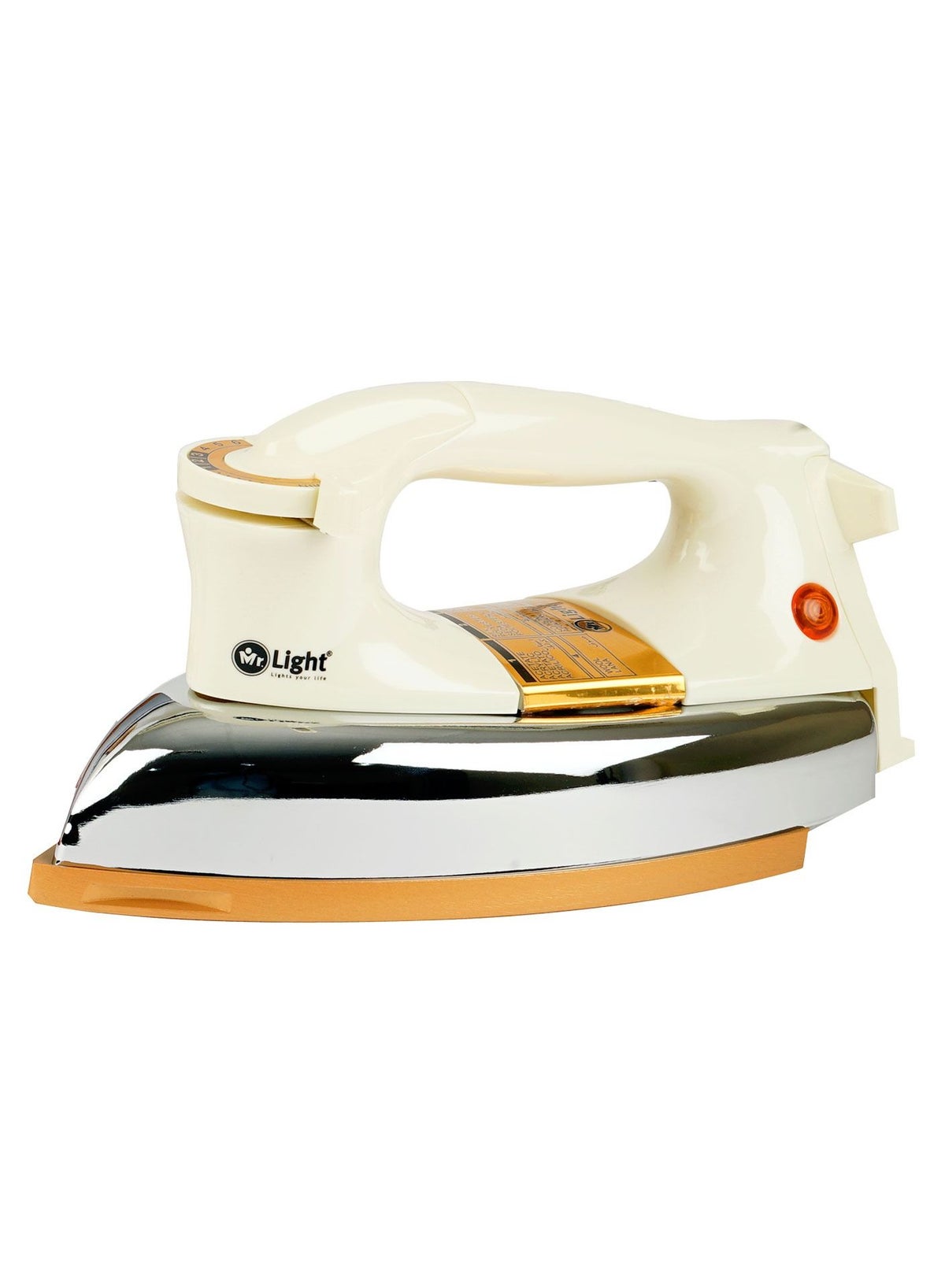 Mr. Light Super Delux Heavy Weight Dry Iron Solid No Frills Non Stick ...