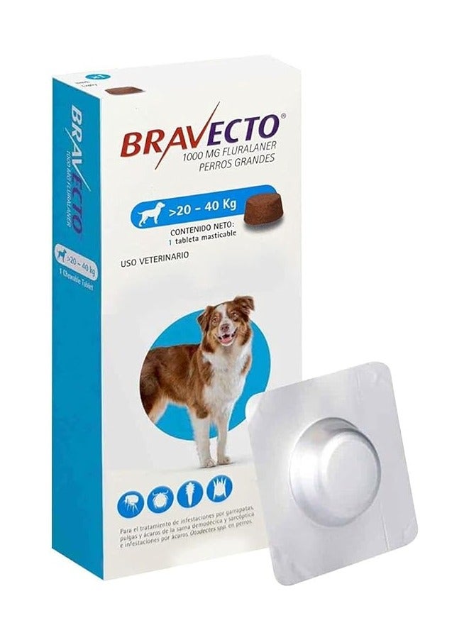 MSD MSD | Bravecto Dog Chewable Tablet 20-40 Kg Anti Tick and Flea 1 ...
