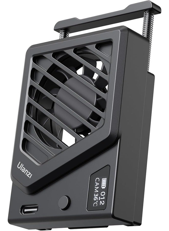 Ulanzi ULANZI Camera Cooling Fan Black New, Spring Telescopic Mounting ...