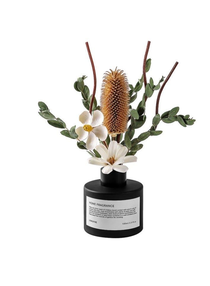 OASIS-TH Flower Reed Diffuser Set Scent Diffuser With Sticks Home ...