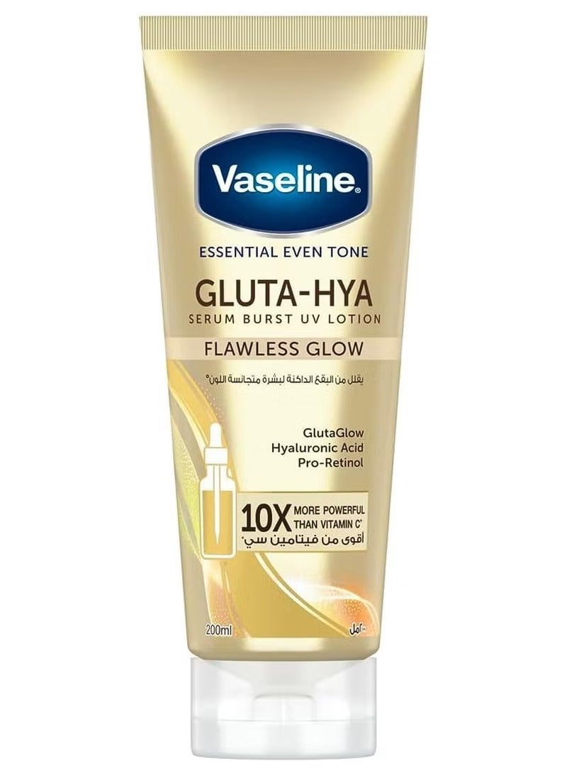 Vaseline Essential Even Tone Flawless Glow Gluta-Hya Serum Burst UV ...