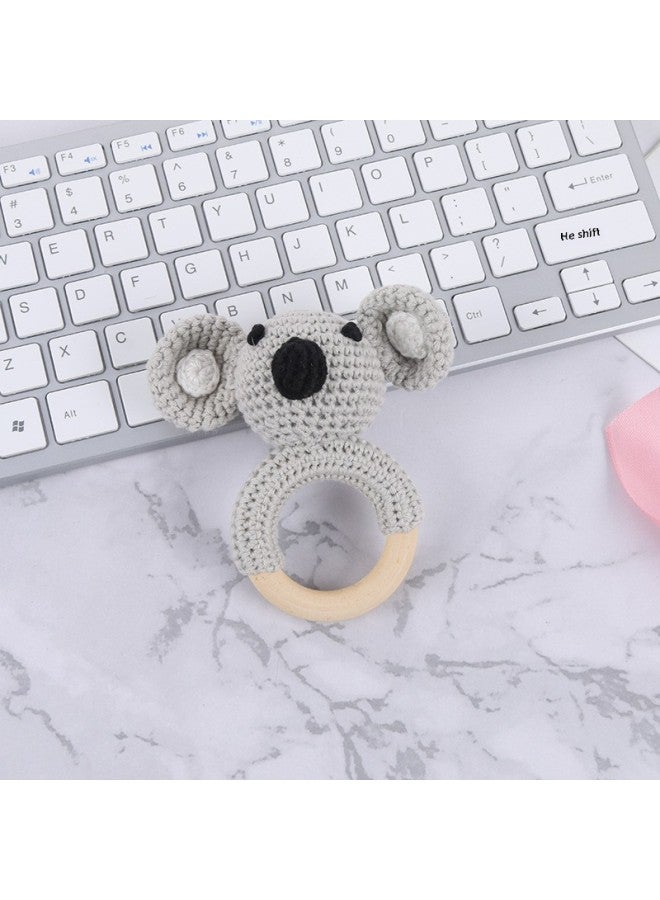 Generic Cartoon Animal Knitted Baby Hand Bell Toy Sound Making Ringing ...