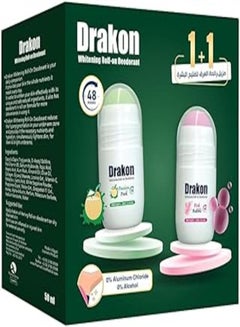 DRAKON Drakon Whitening Pink Bubble Deodorant Roll On 50 Ml +Drakon ...